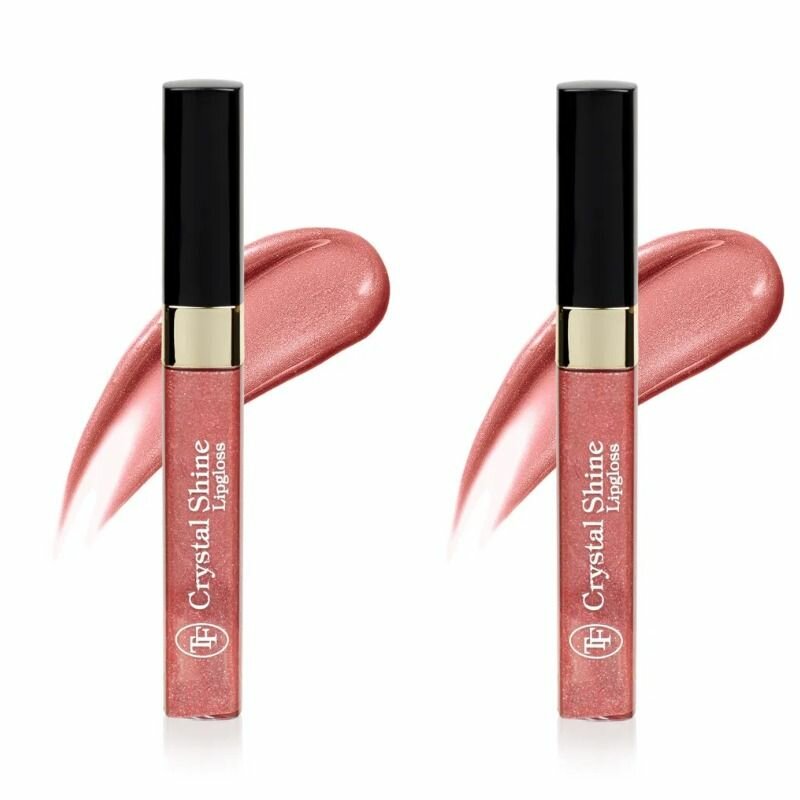 ТF Cosmetics Жидкая помада Cristal Shine Lipgloss, тон 08, насыщенный ягодный, 2шт