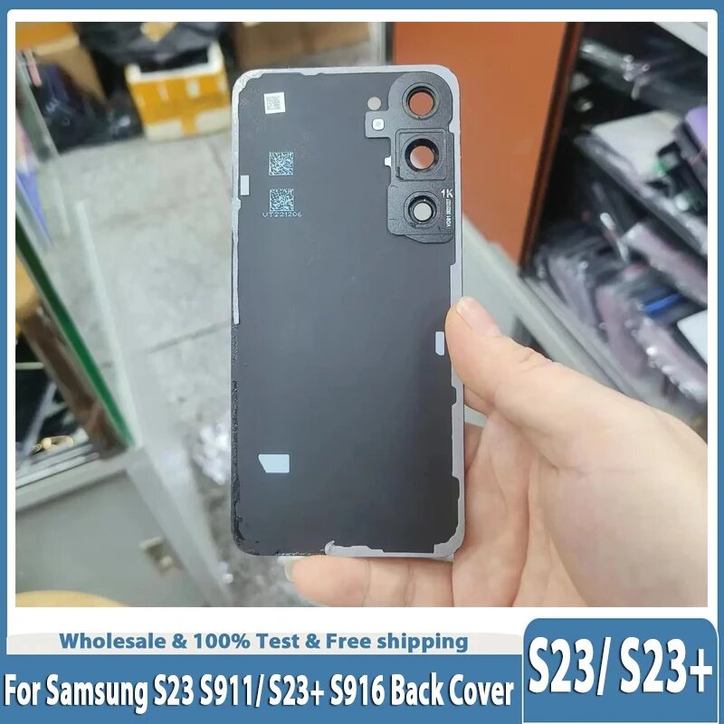 Дефектная задняя крышка + стеклянная панель камеры для Samsung S23 SM-S911B 10pcs S23 Ultra Mix