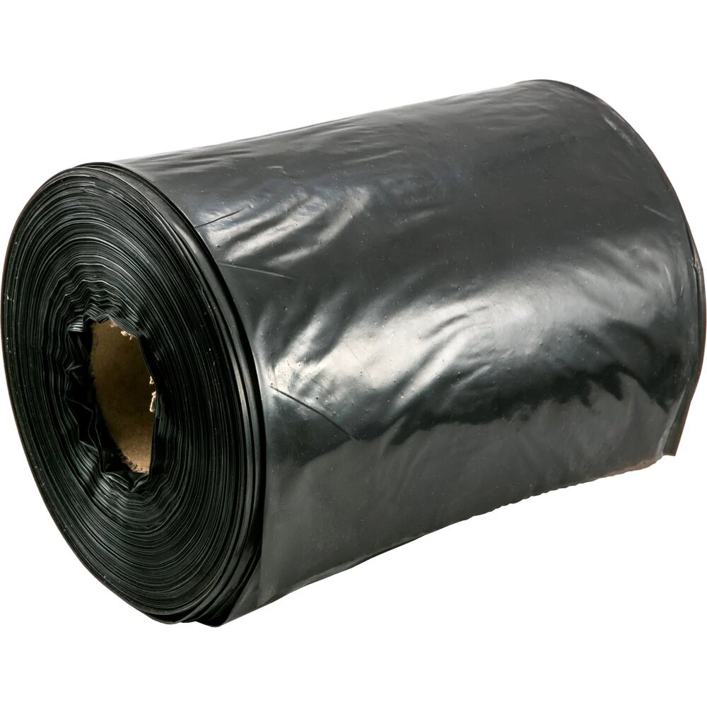 Пленка полиэтиленовая ZintaPack 250 мм, рукав ПВД, 100 мкм, техническая черная, рулон 100 м TL-00014349, применяется