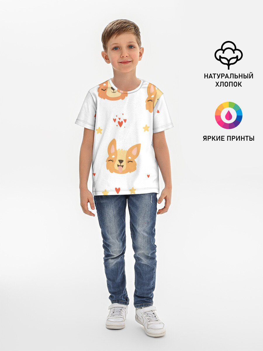 Футболка хлопковая детская Милый Корги