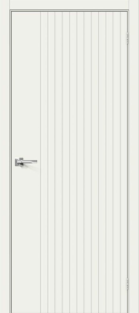 Межкомнатная Дверь Эмаль Bravo Граффити-32 Whitey 700x2000мм (Полотно 1шт) / Браво.