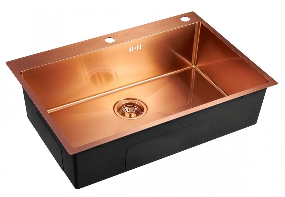 Кухонная мойка (74х50) EMAR EMB-125A PVD Nano Coppery