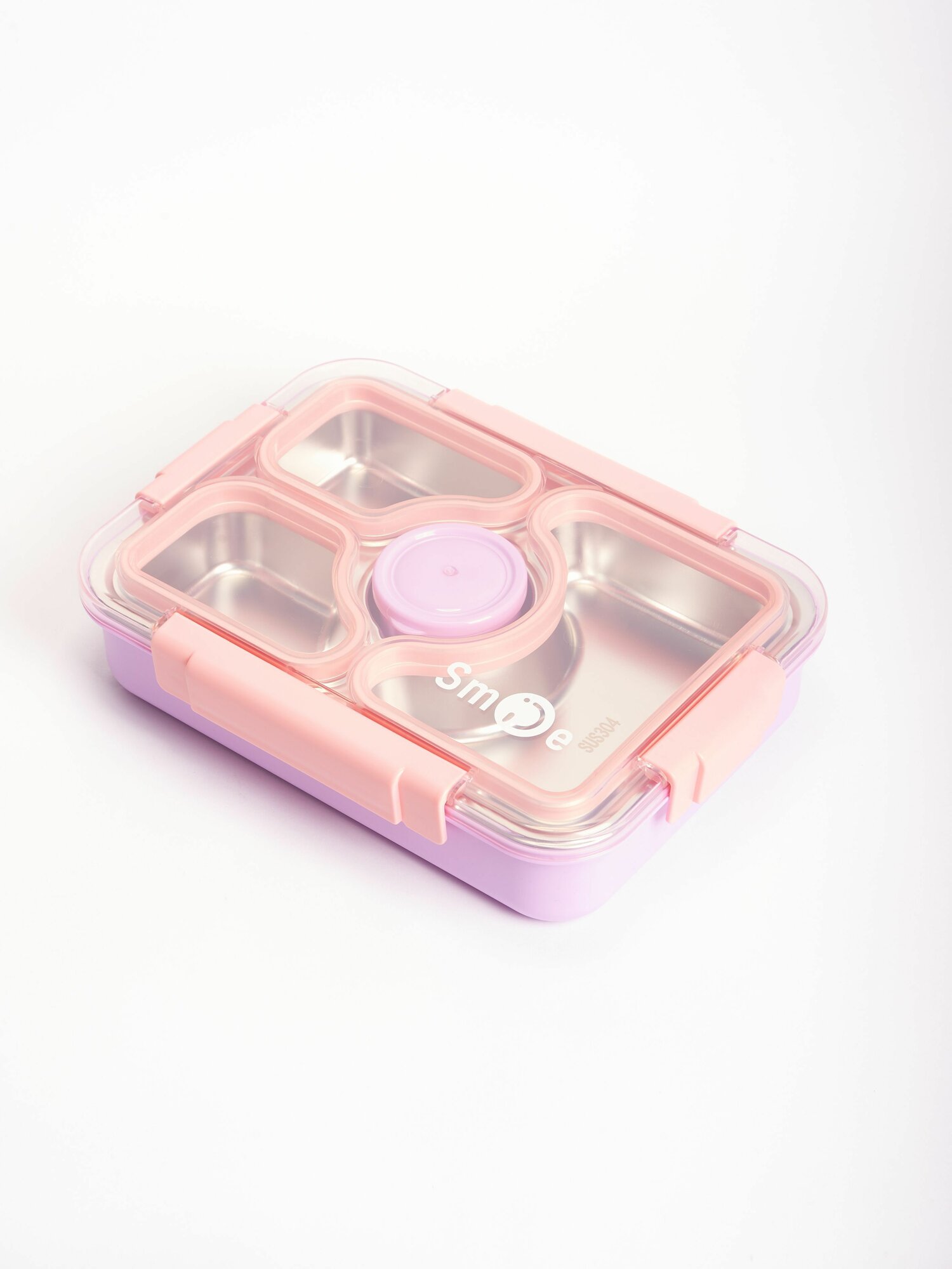 Ланч бокс детский "Big Smile" пластиковый 1.8L, Фиолетовый