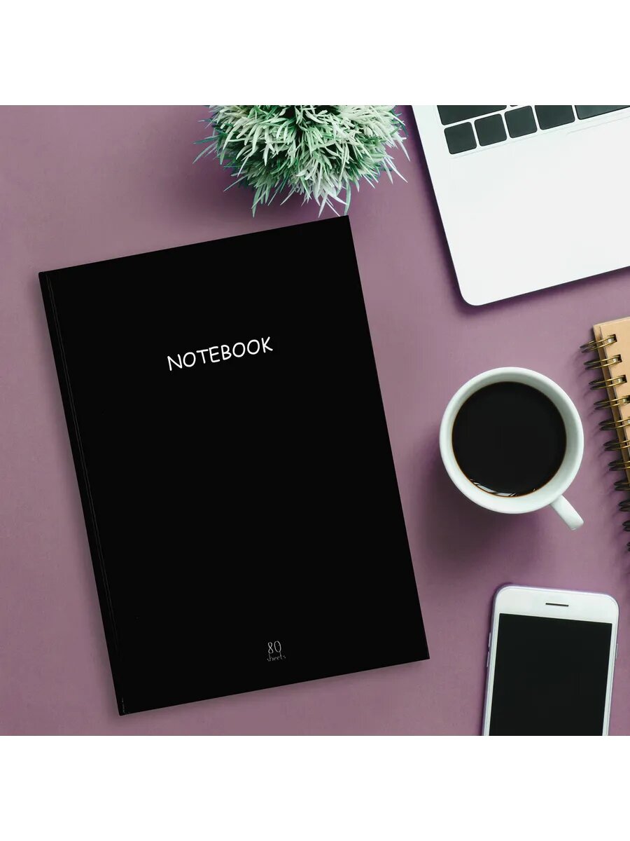 Блокнот для записей А4, 80 листов, клетка