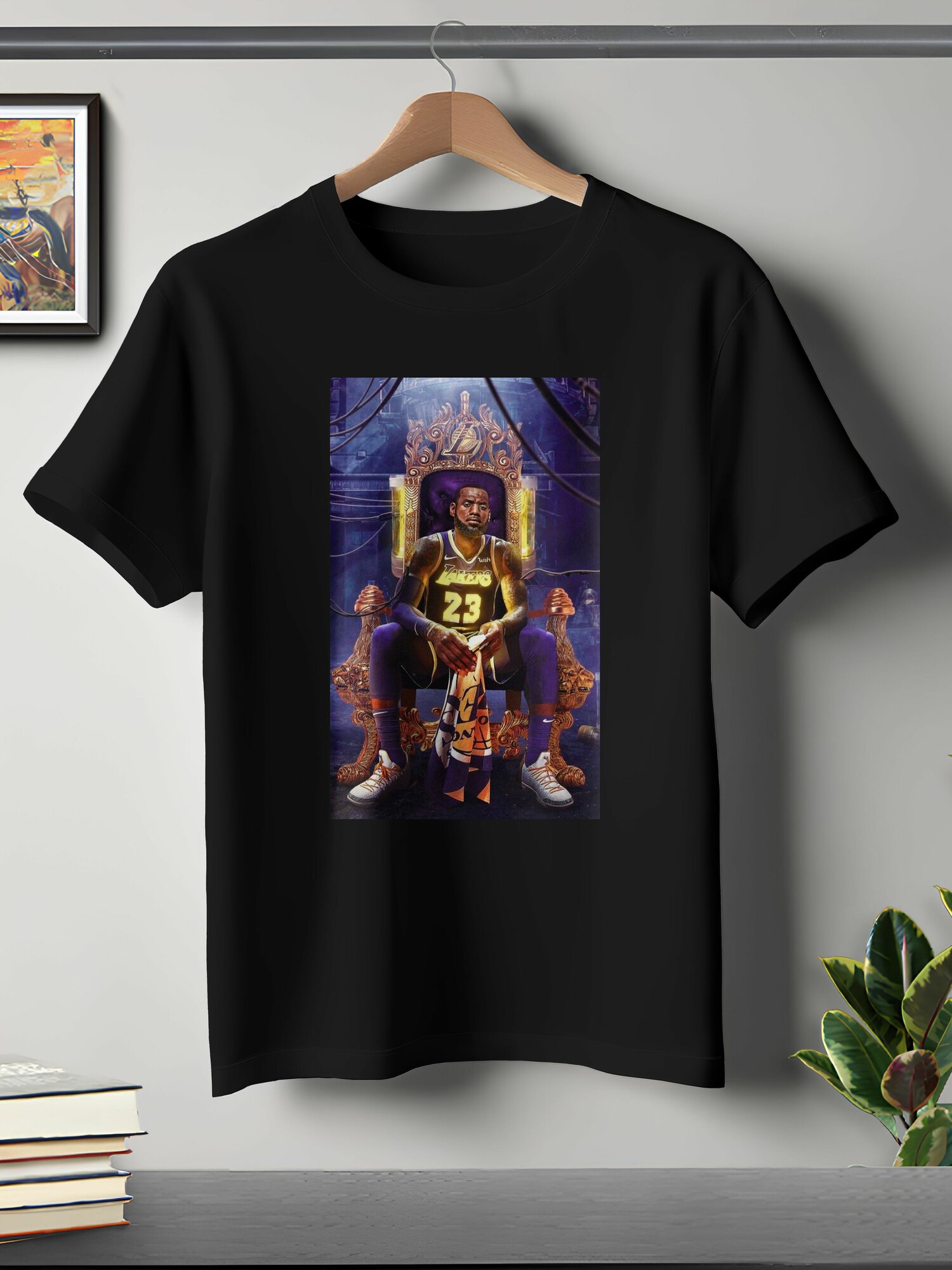 Футболка  Детская ONEQ 140 (10-11) размер с принтом LeBron James, черная