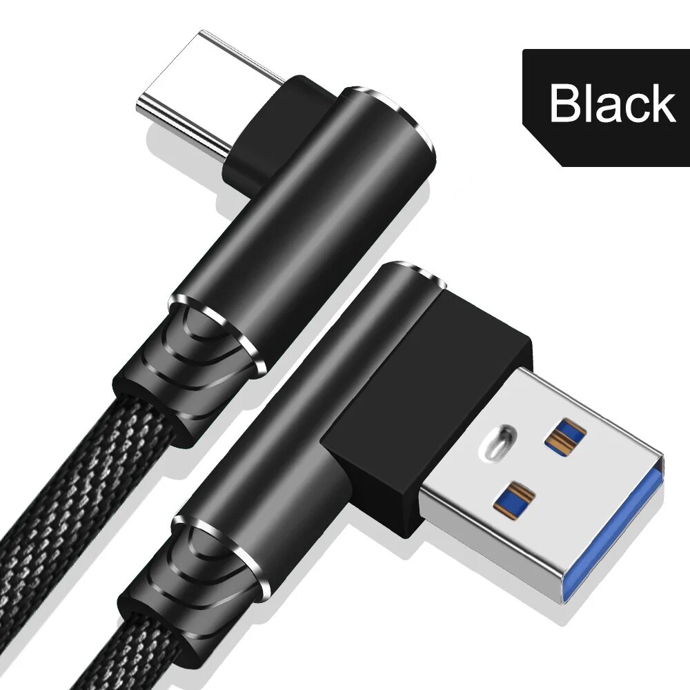 OLAF 3M USB Type C 90 Кабель для быстрой зарядки USB c Тип-c Шнур для передачи данных Android Зарядное устройство USB-c USB-кабель для Samsung S8 S9 S10 Note 8 300CM, USB Type C