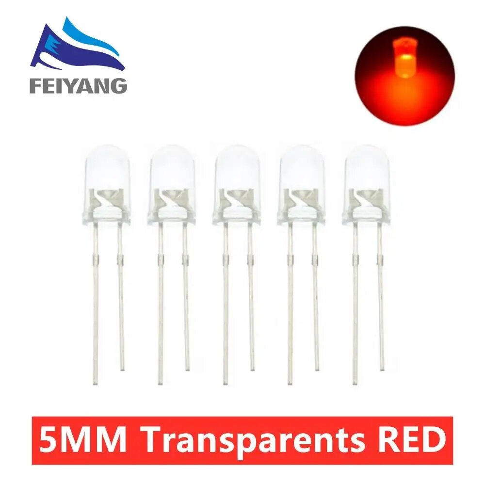 SONGXIN LIGHT светодиоды UV/фиолетовые 5мм Красный