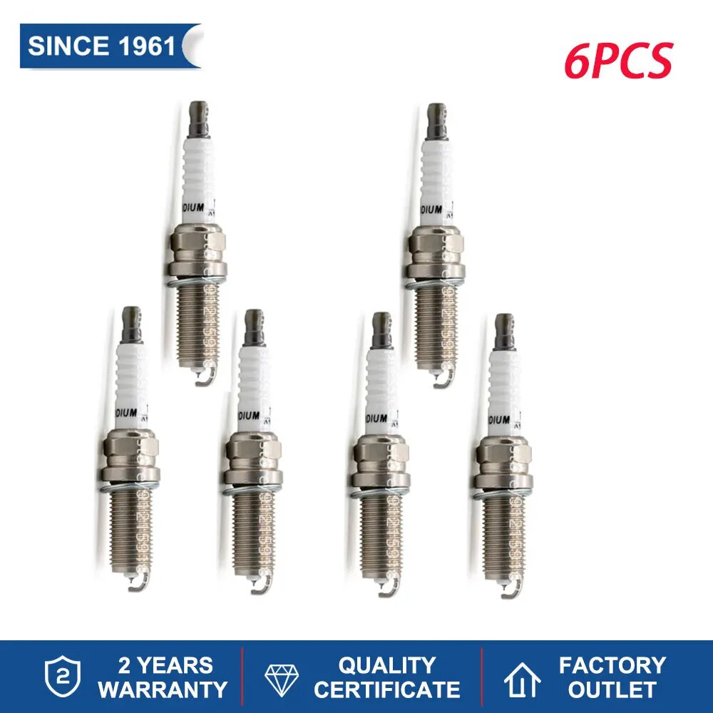 6 шт. Свечи зажигания TORCH KH5RTIP-11 для Nissan