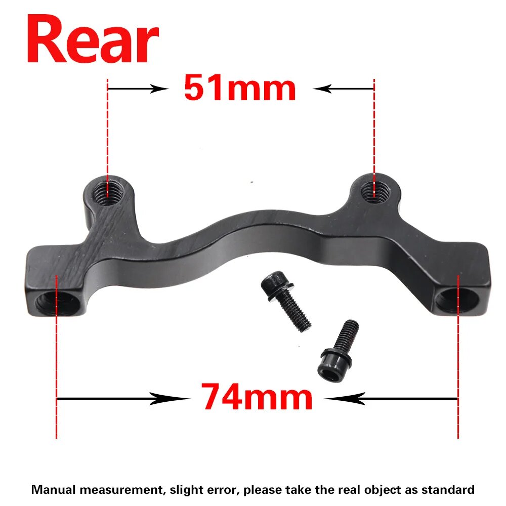 Адаптер дискового тормоза для горного велосипеда Черный, Rear adapter