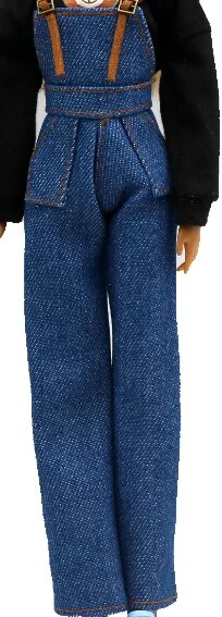 Джинсовый комбинезон для кукол Barbie, темно-синий