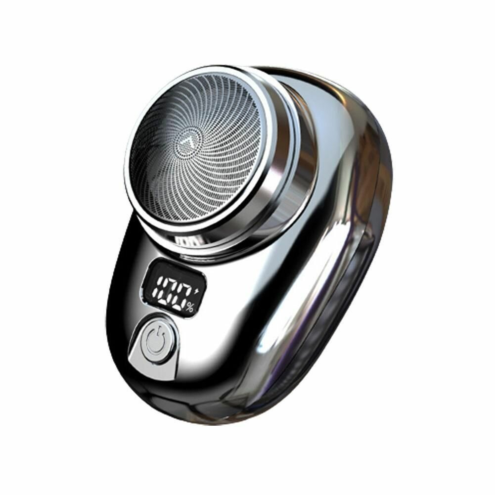 Мини-бритва для мужчин, Портативная электробритва, Перезаряжаемый цифровой дисплей