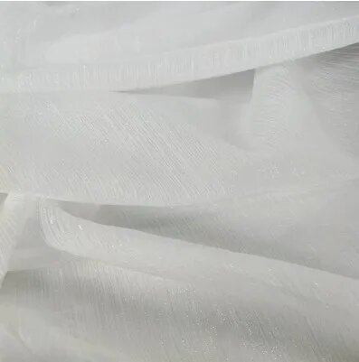 Шелковая шифоновая плиссированная ткань LANLINYING 50x150 см Белый, beige