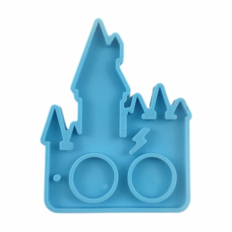 Брелок для ключей, силиконовая форма с отверстиями, брелки DIY, украшение замка, топпер, уникальный подарок своими руками