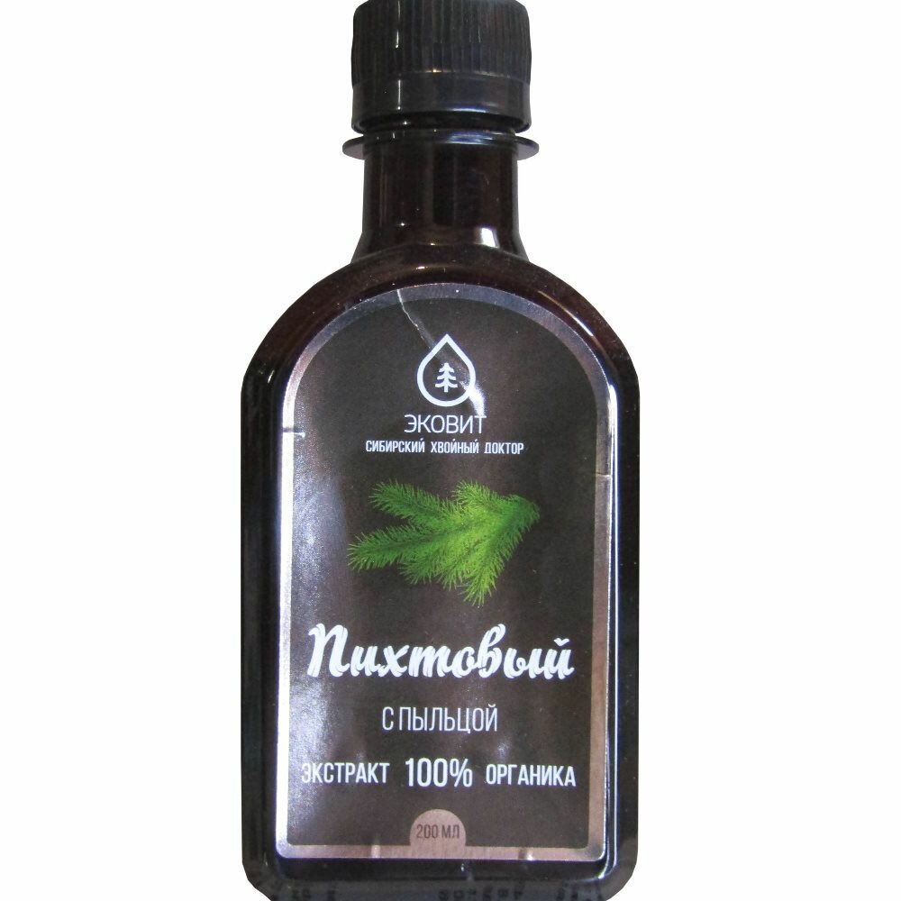 Экстракт хвойный натуральный с пыльцой Пихтовый 200мл (Эковит+)