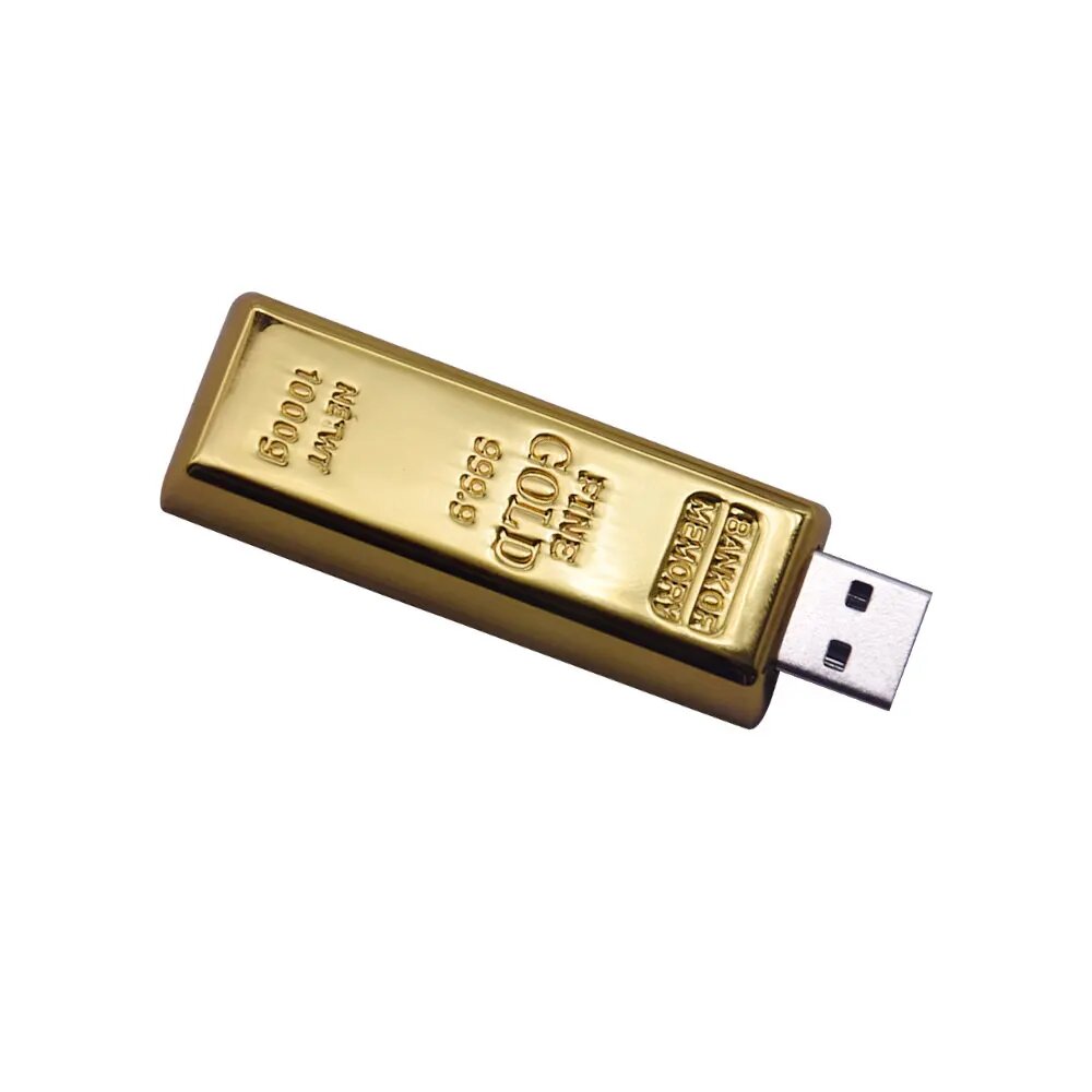 USB флеш-накопитель 128 Гб 64 Гб последнюю версию металлический слиток Золотые прутки флеш-диск USB 2,0 4 Гб cle USB флеш-накопитель 8 Гб оперативной памяти, 16 Гб встроенной памяти, 32GB usb u диск, Golden usb 2.0, 16 Гб