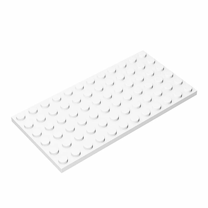 Пластиковые строительные блоки MOC 3028 Белый, 1-white