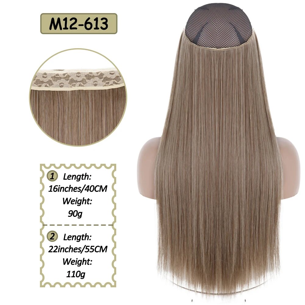Блондинка, прямые волосы NICESY, 22inches-110g, M12-613