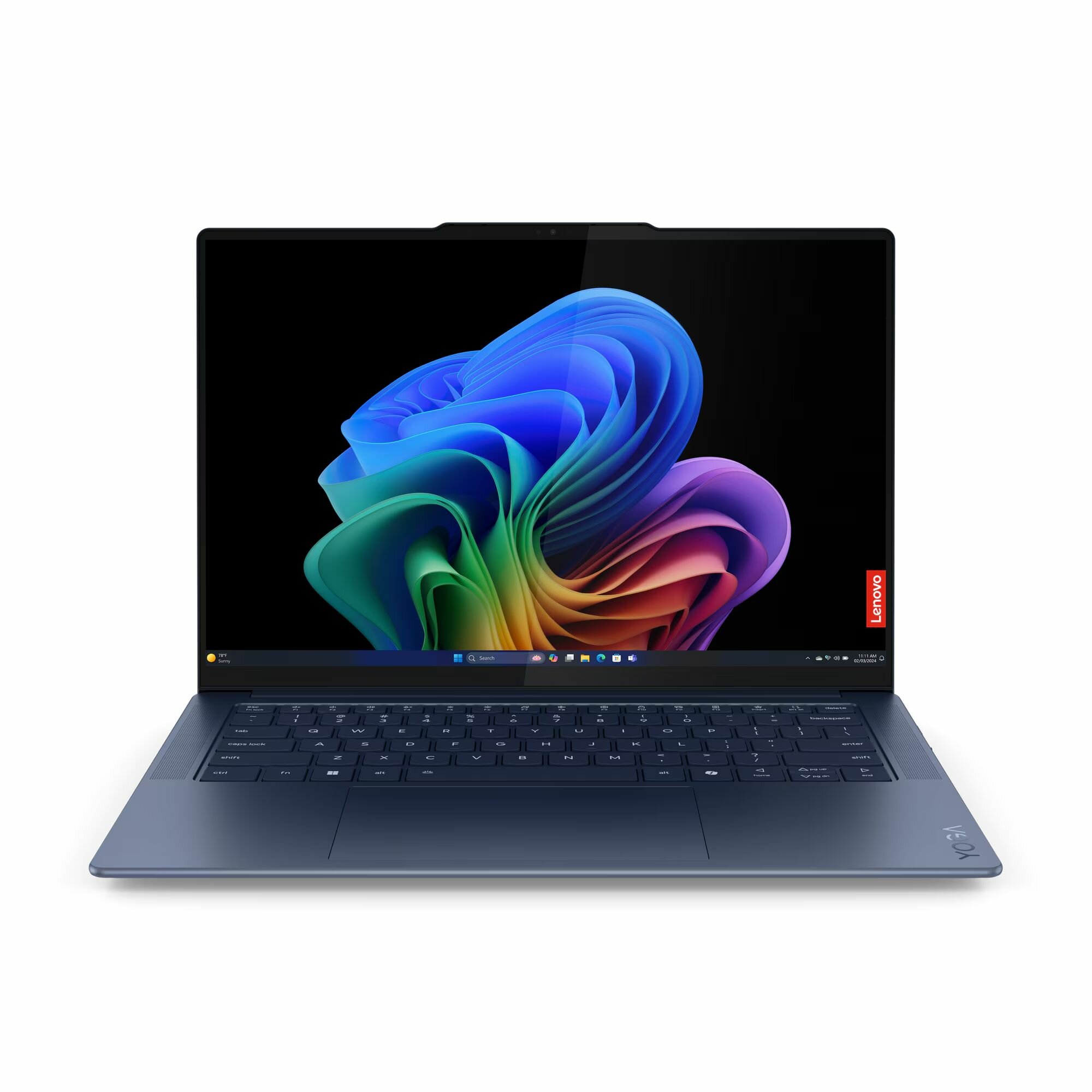 Ноутбук Lenovo Yoga Slim 7x, 3K OLED Сенсорный, Snapdragon X Elite, 16GB, 512GB, Win11 , Русская клавиатура