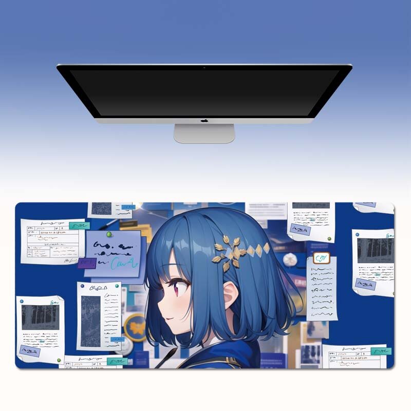 Коврик для мыши Liangcaida "Cute Anime Girl", натуральный каучук, нескользящий, 1000x500х3 мм