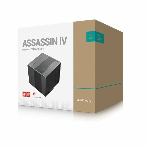 Кулер Deepcool ASSASSIN IV LGA20XX/1700/1200/115X/AM5/AM4 (TDP 280W, PWM, DUAL FAN 140mm + 120mm, DUAL Heatsink, 7 Heatpipe, Copper Base) RET