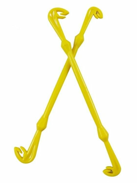 Петлевяз двусторонний для рыбалки желтый 2 шт: инструмент для вязания петель, и поводков на плетенке и леске