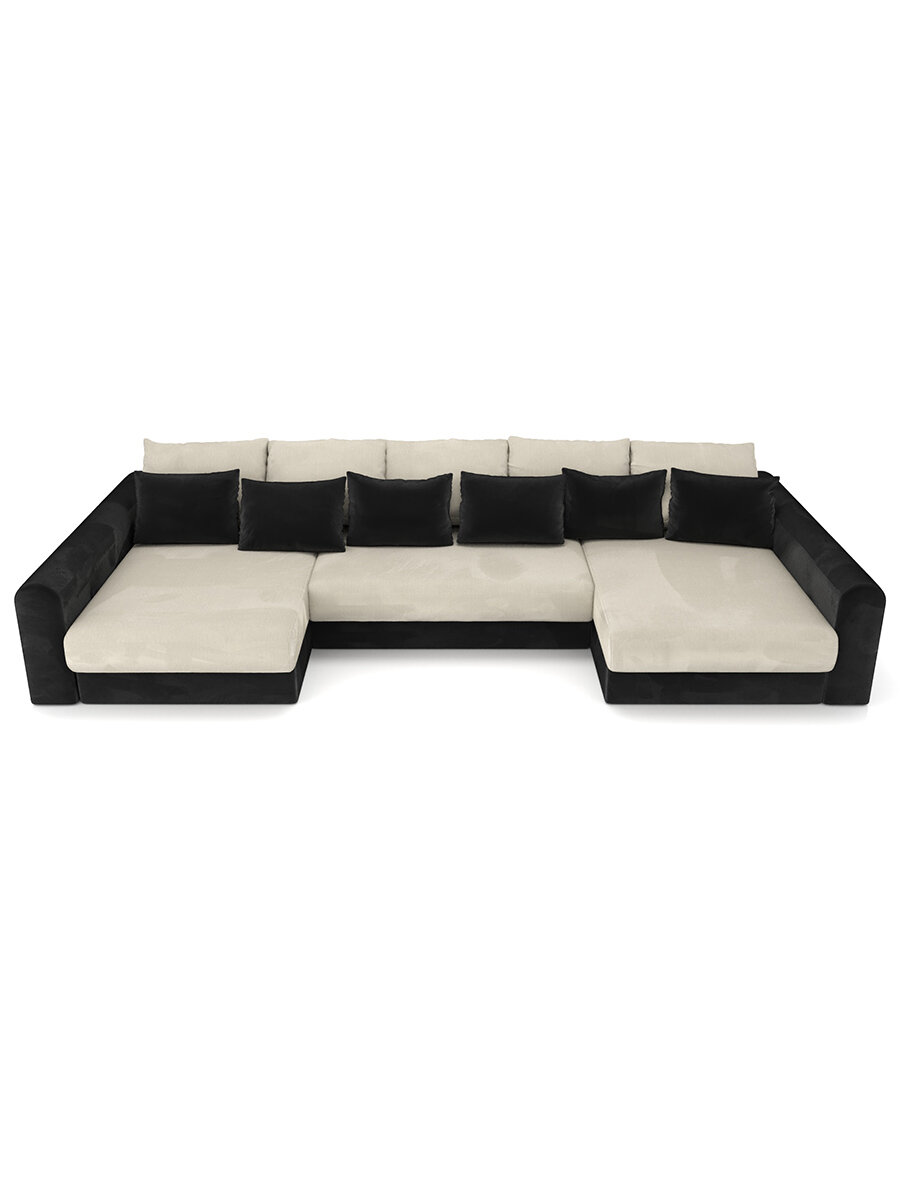 Модена - П-образный раскладной диван, диван кровать, три ящика, 380х180 см