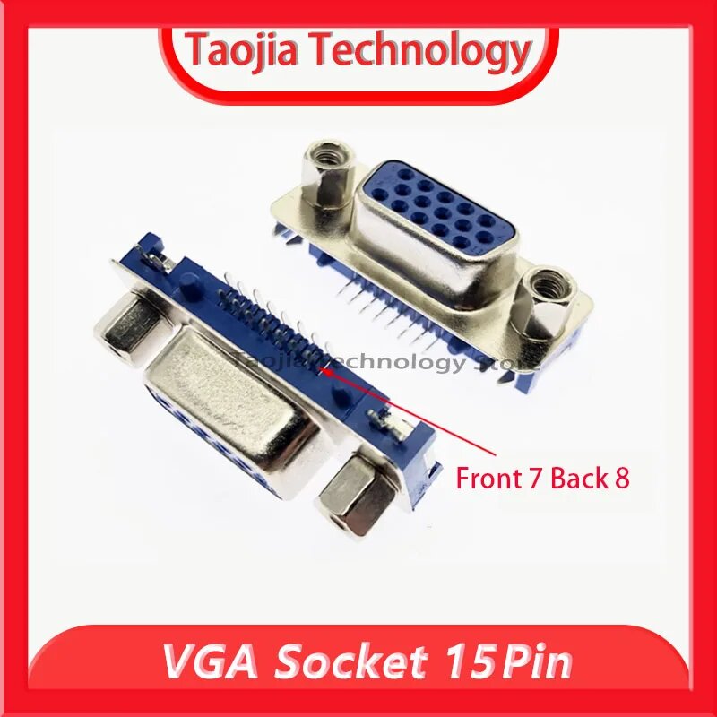 5 шт. DR15 DB15 VGA разъем синего цвета Front 7 Back 8