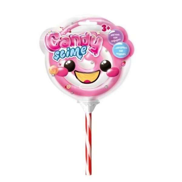 Слайм Slime "Cream-Slime Candy" дой пак на палочке, желтый (CS024)