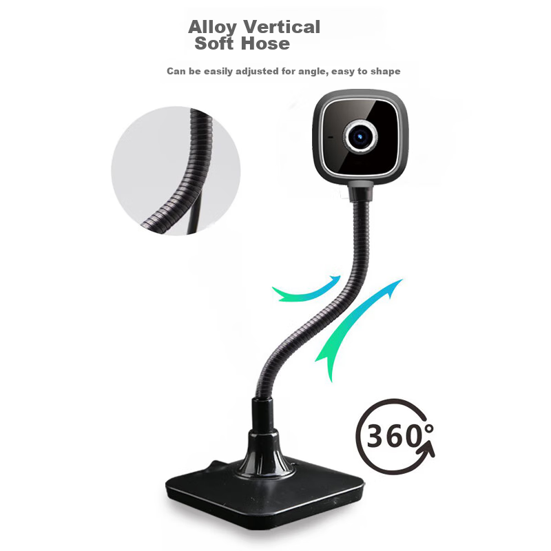 Веб-камера GESOBYTE, 1920x1080, USB, встроенный микрофон, черный