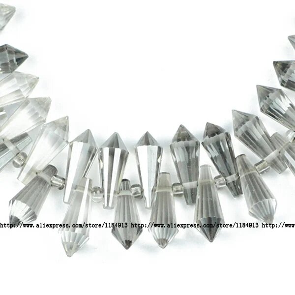 Бусины JHNBY кристаллы 6*15 мм 50 шт Серебряный, JS602 Gray