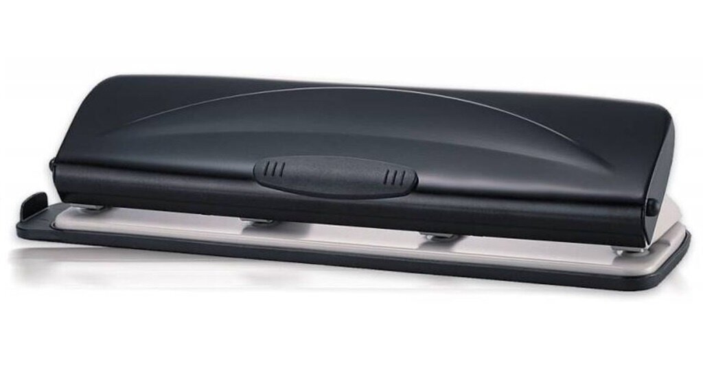 Дырокол KW-Trio на 4 прокола, 16 л, металл/пластик