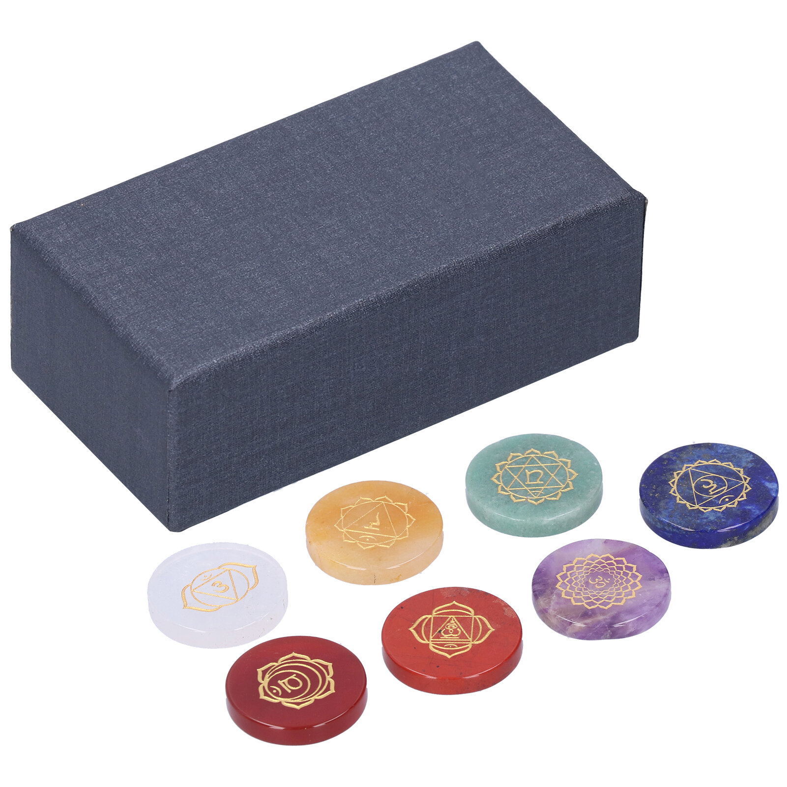 Многокаменная пирамида с 7 чакрами, разноцветные камни, натуральные драгоценные камни, декоративные украшения.