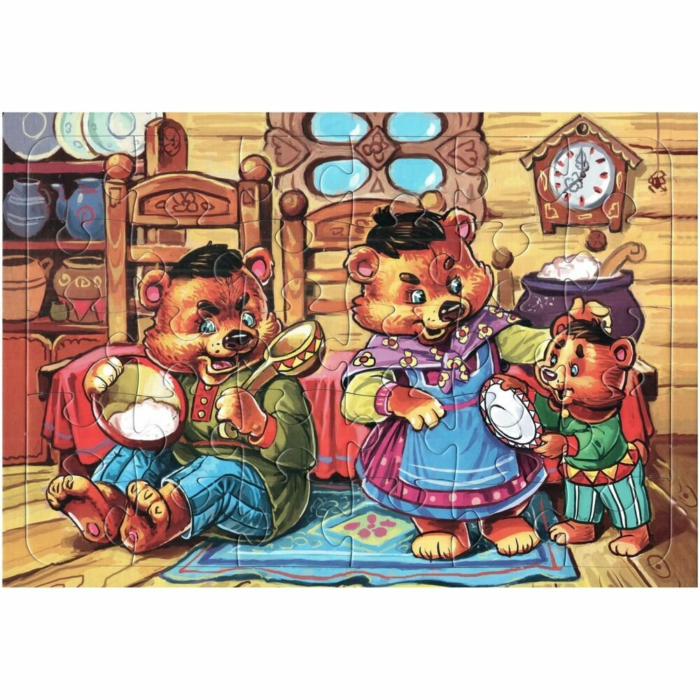 Пазл Аделаида "Три медведя", 30 элементов