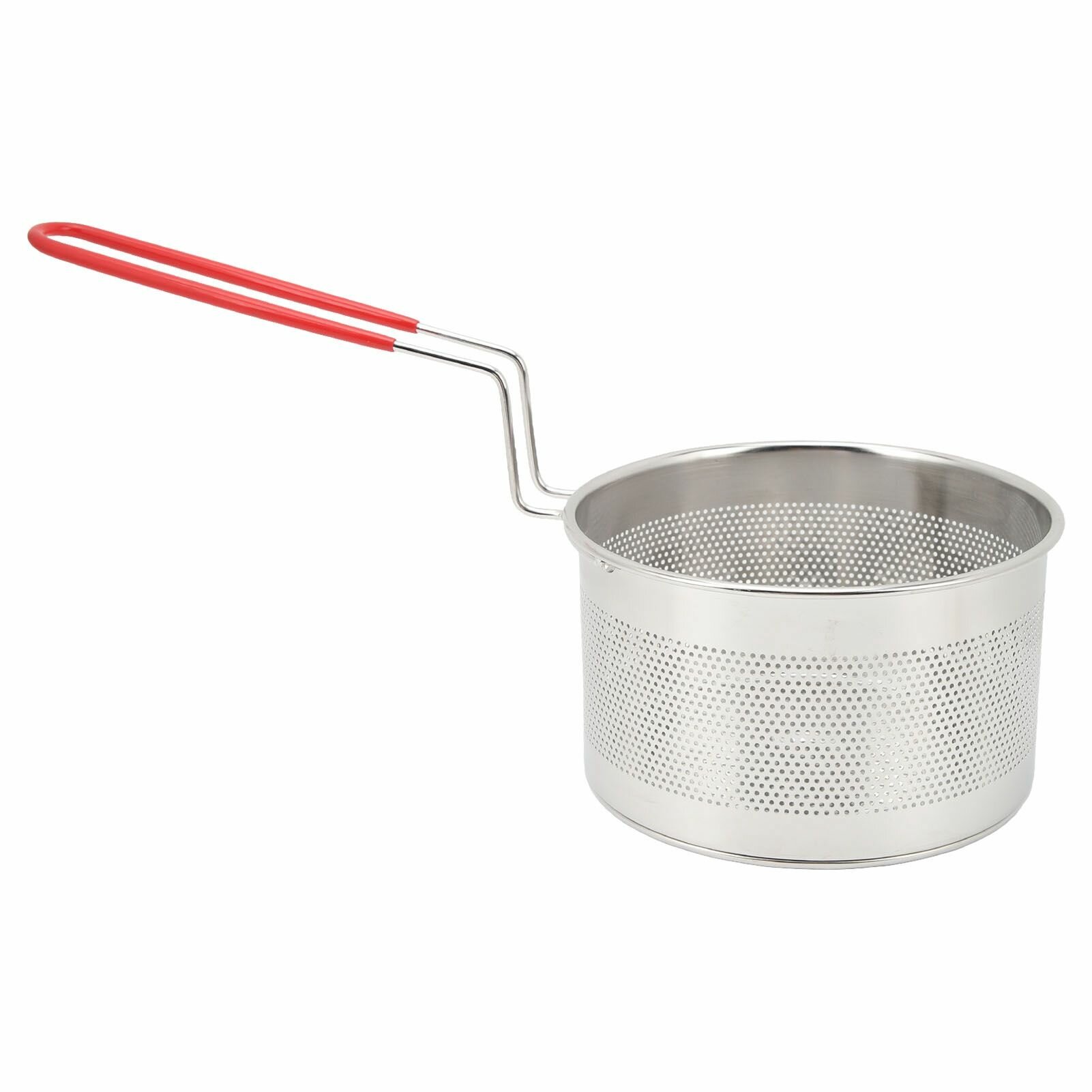 Корзина для фритюрницы, круглые корзины для жарки из нержавеющей стали 304 с ручкой для французских чипсов, луковые кольца, куриные макароны, маленькие 16 см
