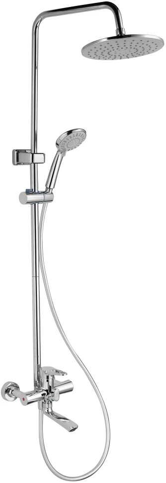 Душевая система G.Lauf NUD16-A045 200 мм, со смесителем, хром