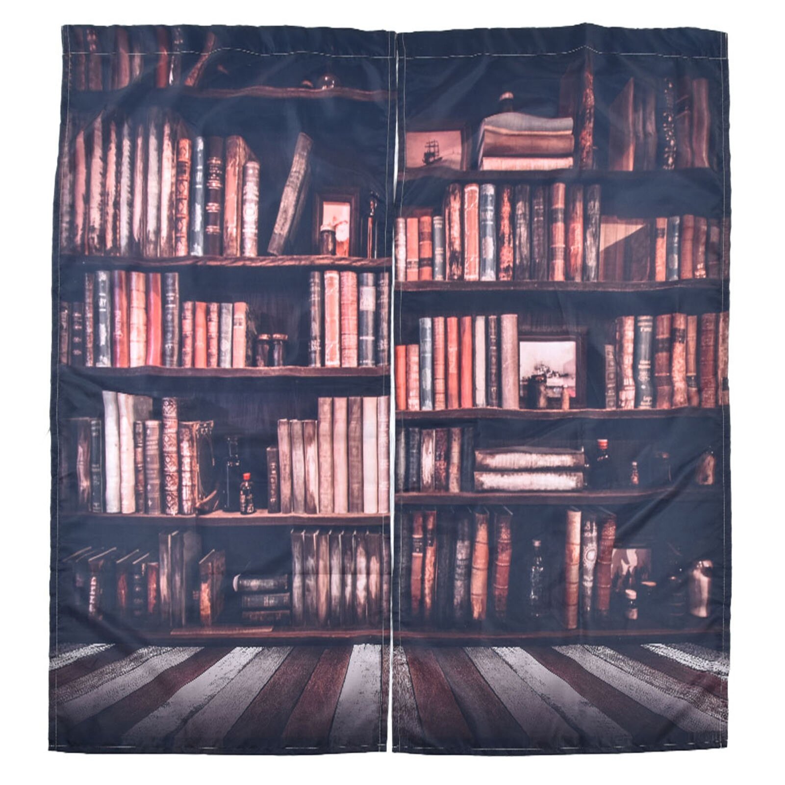 Шторы для гостиной с 3d печатью книжного шкафа, затемняющие спальни, 170 на 200 см