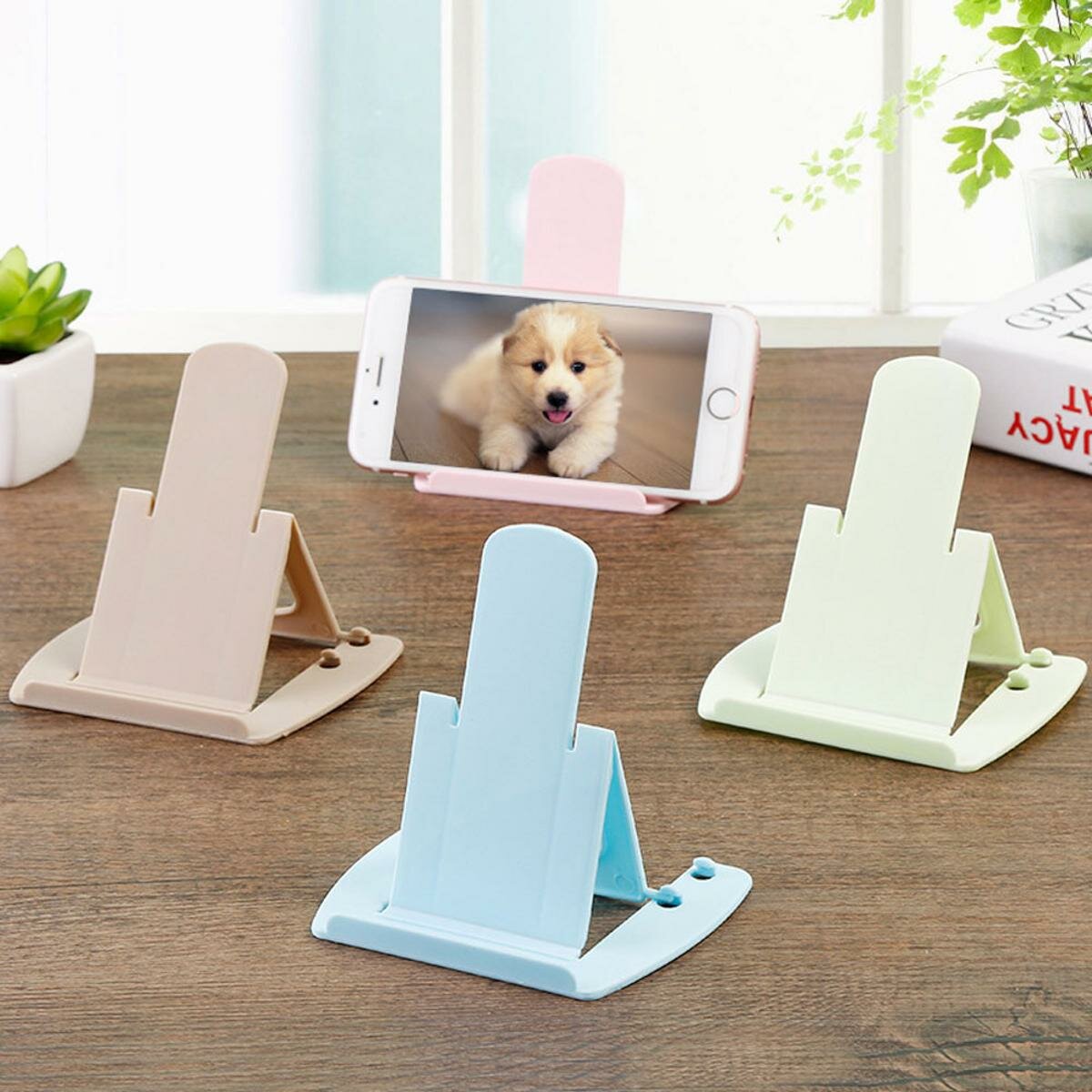 Универсальный складной пластиковый держатель для сотового телефона, подставка для смартфона