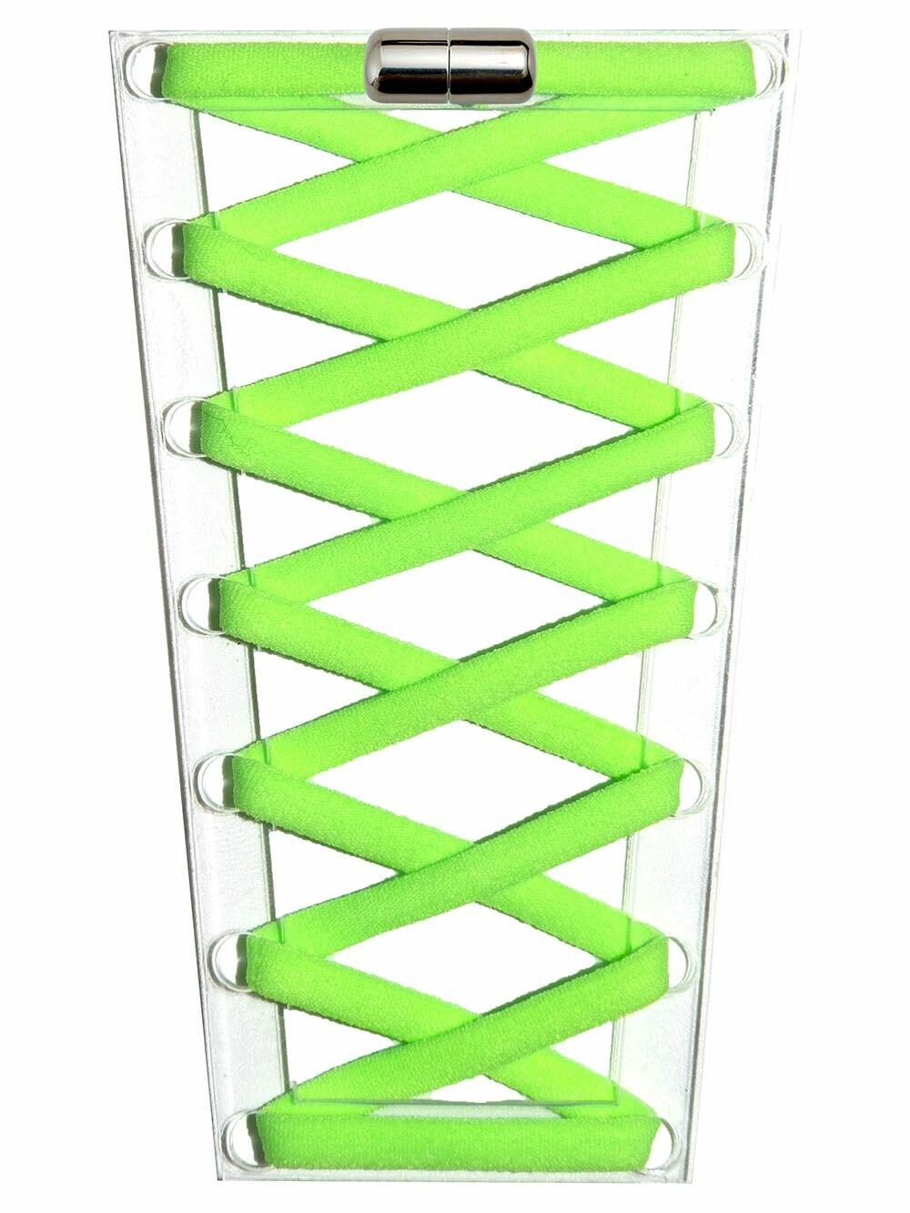 Шнурки резинки для обуви с фиксатором эластичные