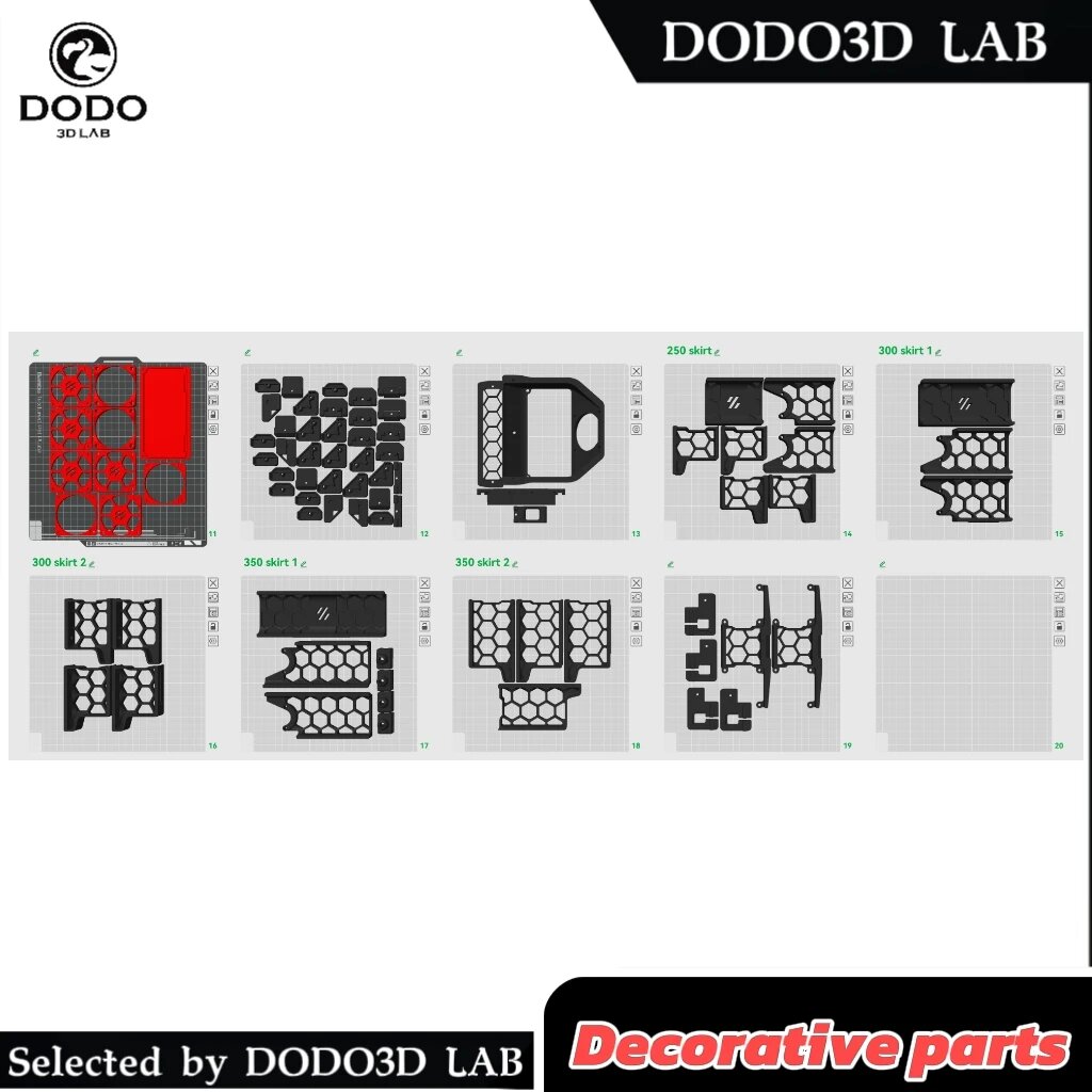 Декоративные детали Voron V2.4 из ABS-GF ZUIDID 300