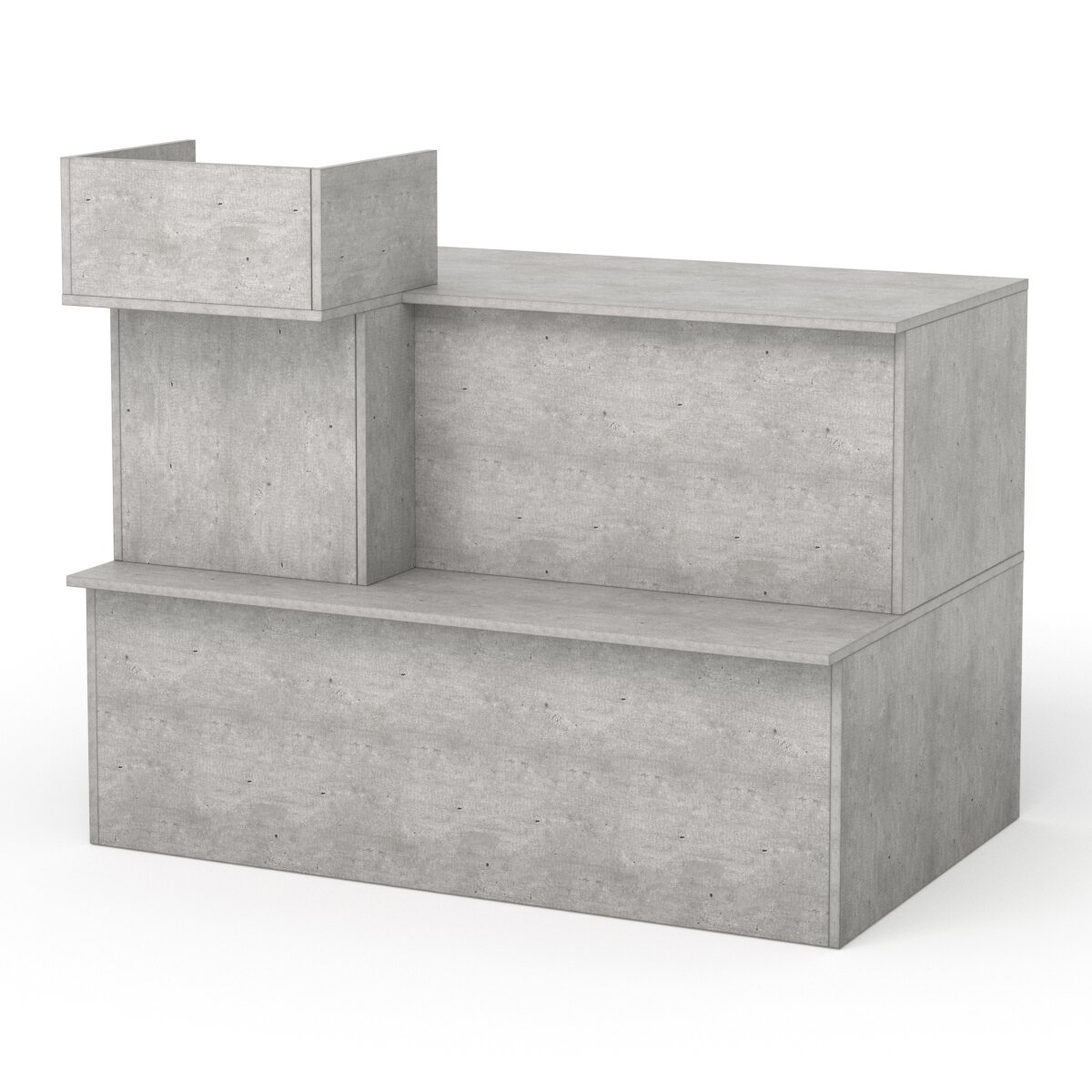 Кассовый стол №9 левосторонний, Метрополитан Грей. Производитель товара - компания Westcom.