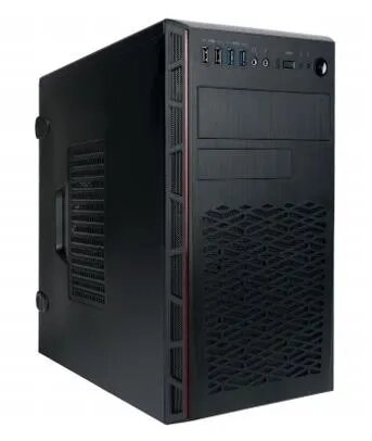 Корпус IN WIN 6196819 MiniTower mATX 12 Вт Цвет черный EMR065/6196819
