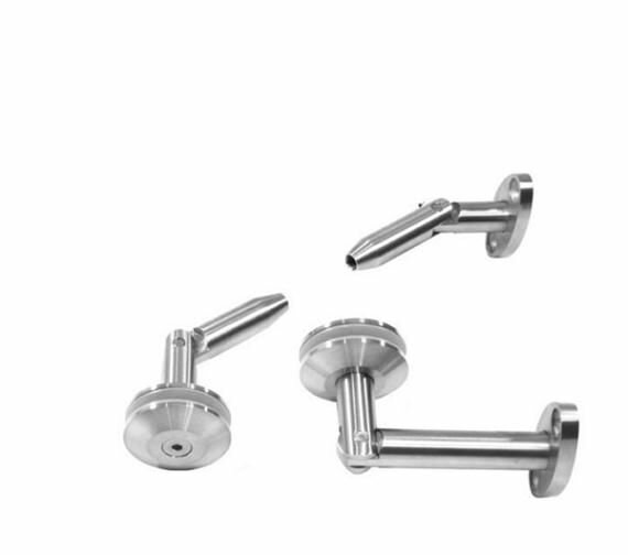 Комплект креплений на одну тягу для козырьков из стекла