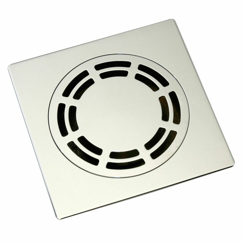 MIGLIORE Трап душевой, 120x120 mm, (выпуск угловой), хром