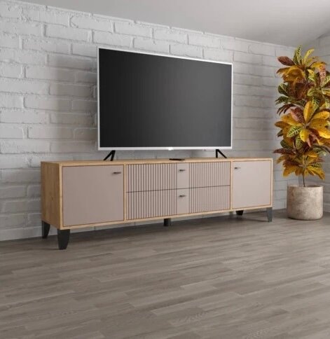 Тв тумба парус 10. 1.8 метра. Латте