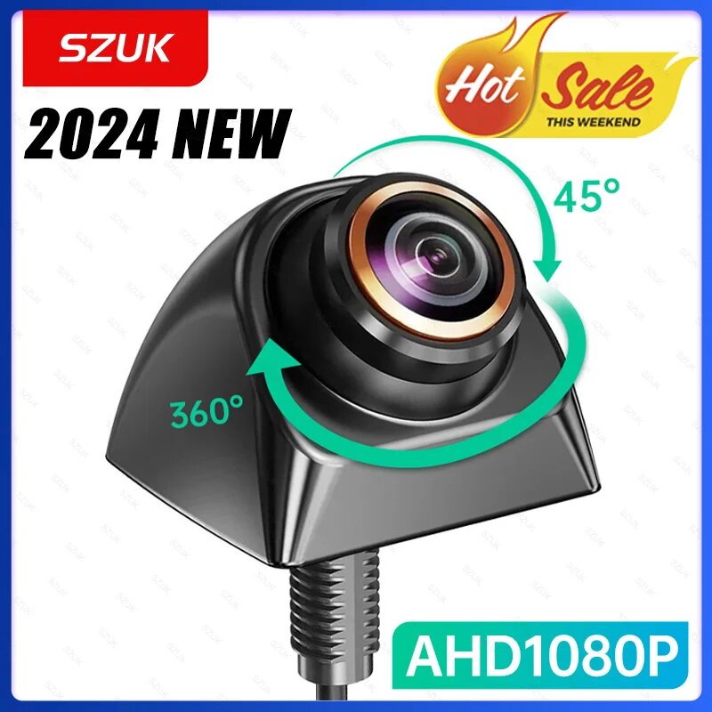 Автомобильная камера заднего вида AHD CVBS 1080P Full HD камера заднего вида 170 ° широкоугольная камера ночного видения «рыбий глаз» автомобильная камера заднего вида, Silver-CVBS-AHD1080P