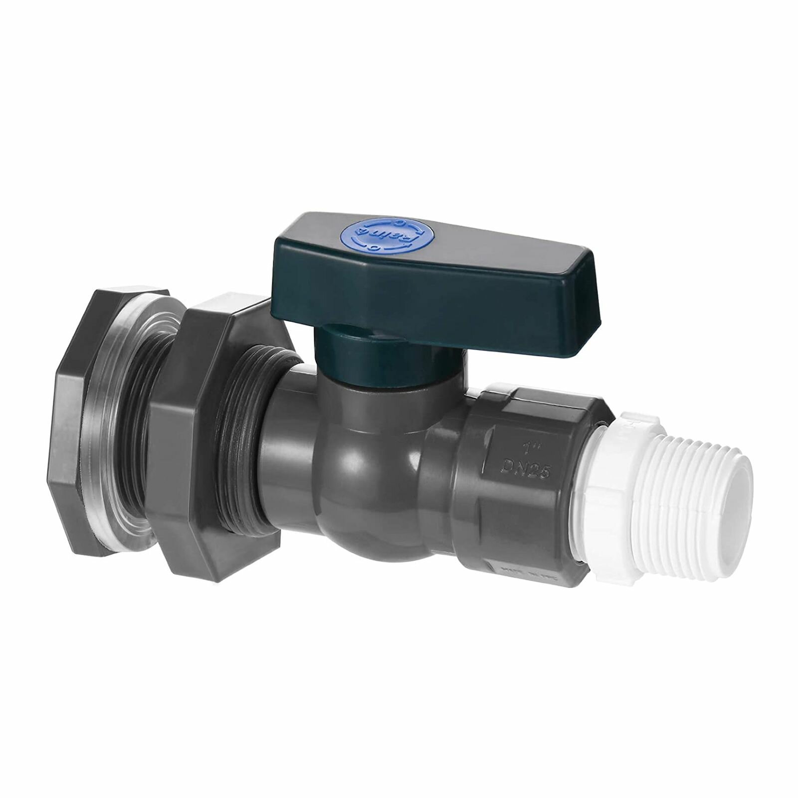 Штуцер для бака 1" (DN25), пластиковый