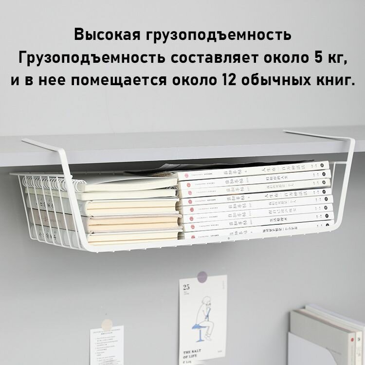 Подвесная корзина для кухни и шкафа, универсальный органайзер для хранения, компактная полка для холодильника и двери, стильный сетчатый органайзер для мелочей