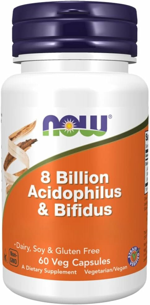 NOW 8 Billion Acidoph/Bifidus, 60 капс.