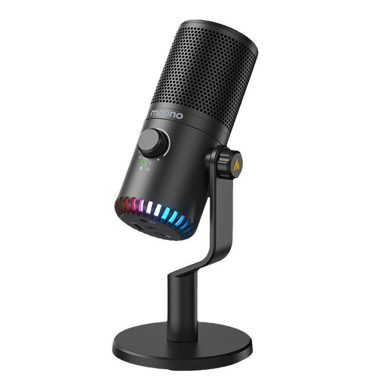 Микрофон Maono микрофон Flash DM30RGB, черный, для прямых трансляций