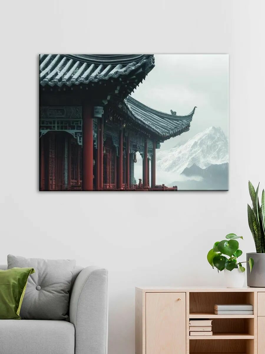 Картина на стену "Китайские домики", 70х50 см